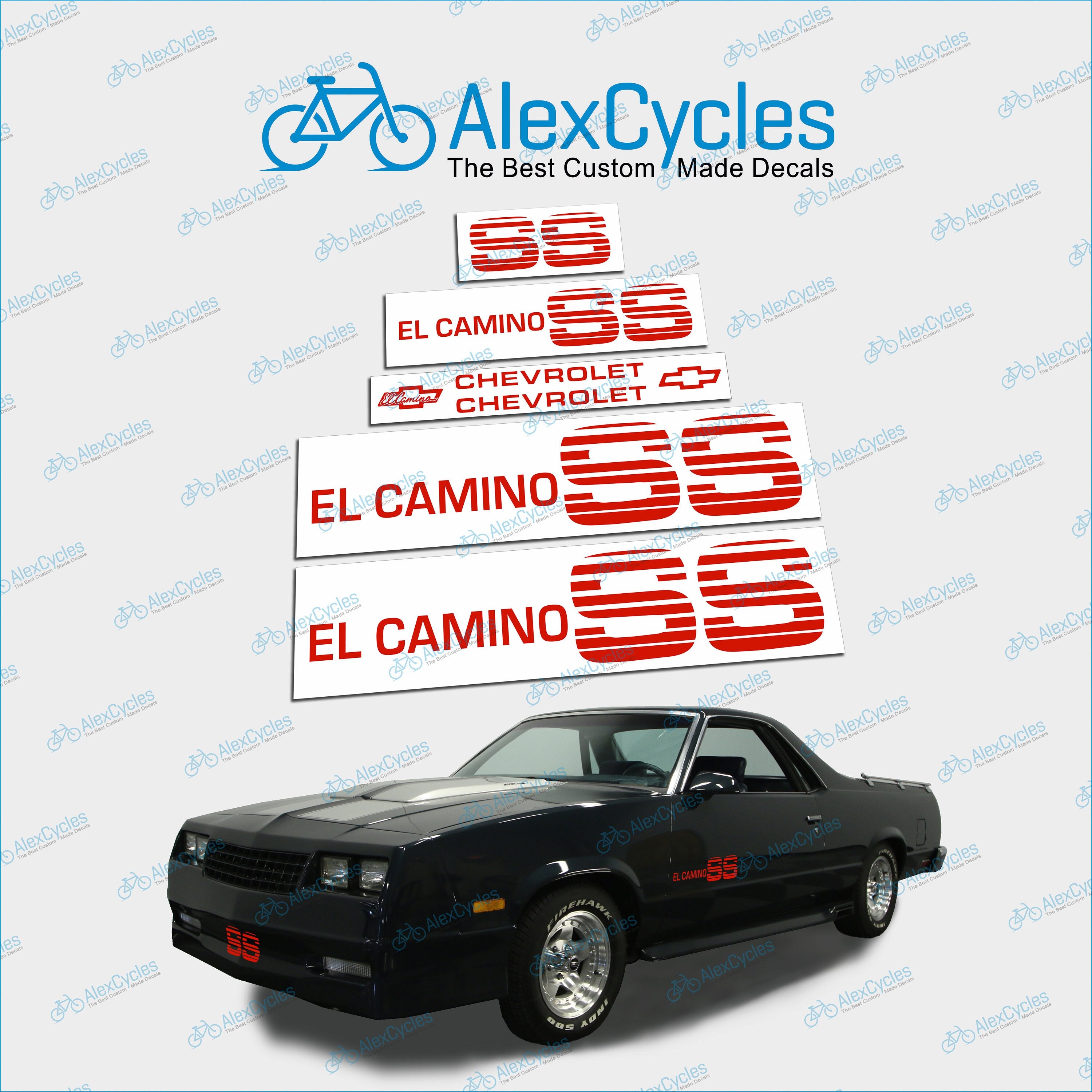 Custom Made El Camino Monte Carlo SS Chevrolet Restoration Decals ...