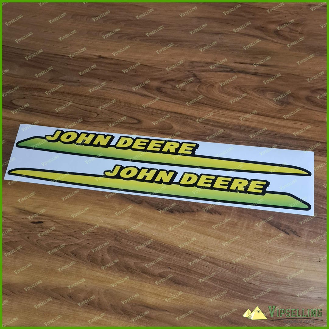 Pair Left Right Set for John Deere Tractor Upper Hood Vinyl Right and ...
