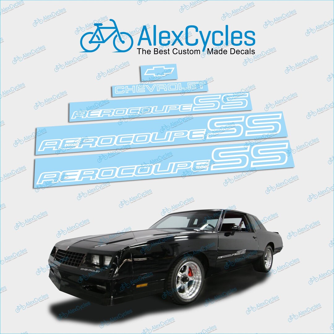 Chevy Aerocoupe Monte Carlo SS Restoration High Cast Vinyl Decals ...