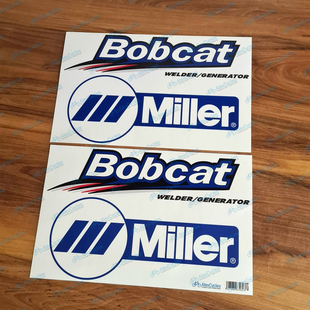 Bobcat Miller Welder Generator Blue Restoration Replacement Laminated ...