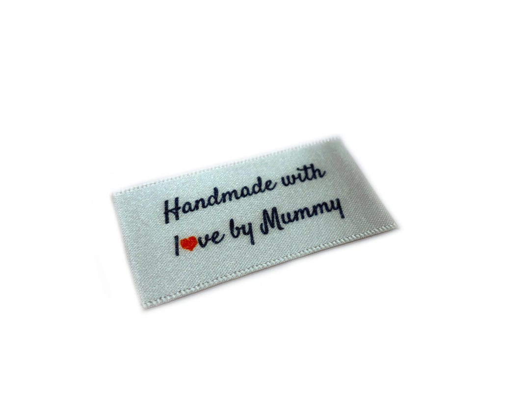 Handmade With Love by Mummy Labels Tags for Craft and Handmade Items ...