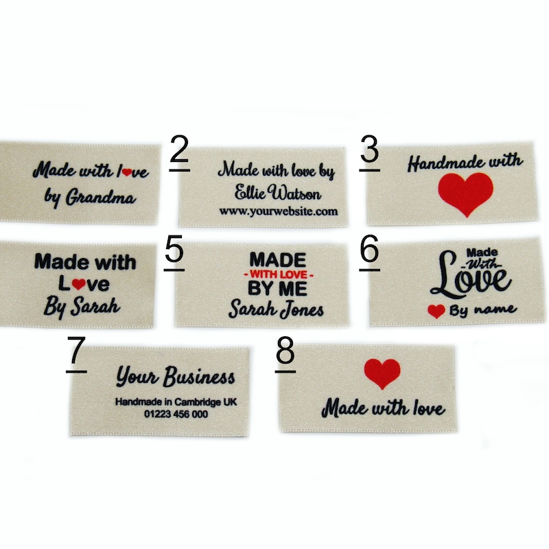 Made With Love Label - Etsy