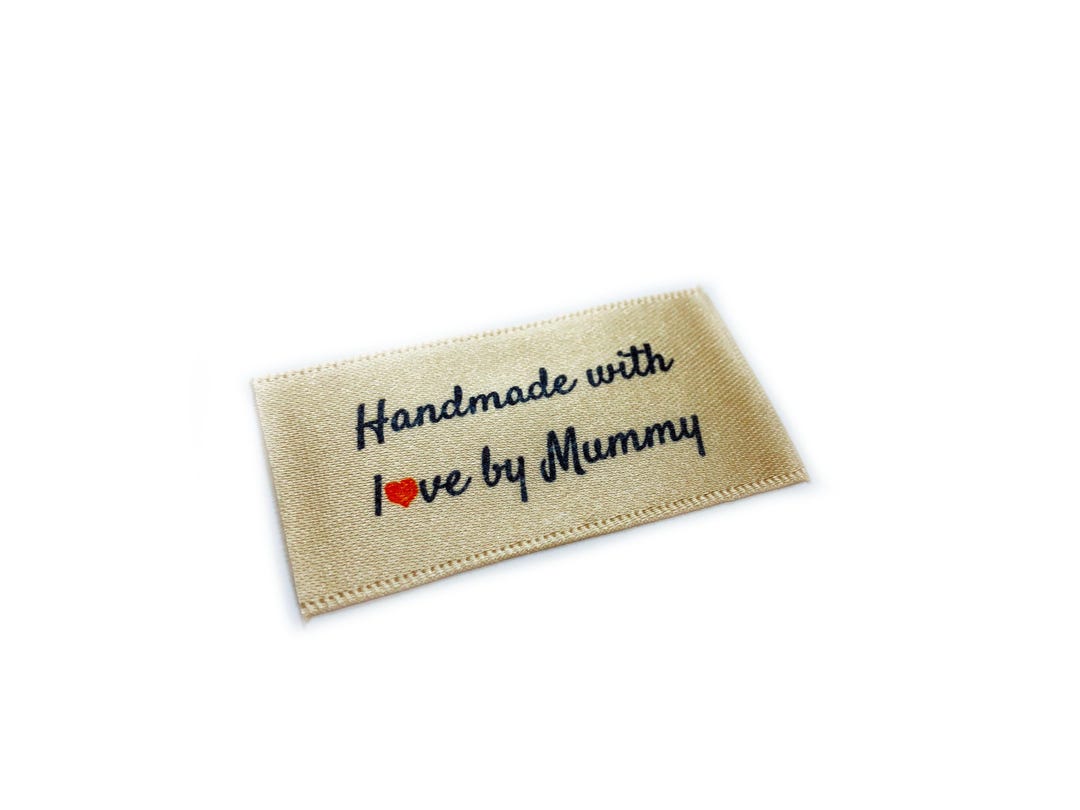 Handmade With Love by Mummy Labels Tags for Craft and Handmade Items ...