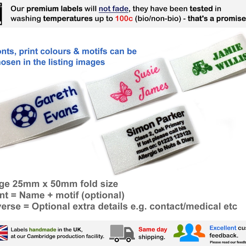 Clothing Sticker Name Tag - Etsy