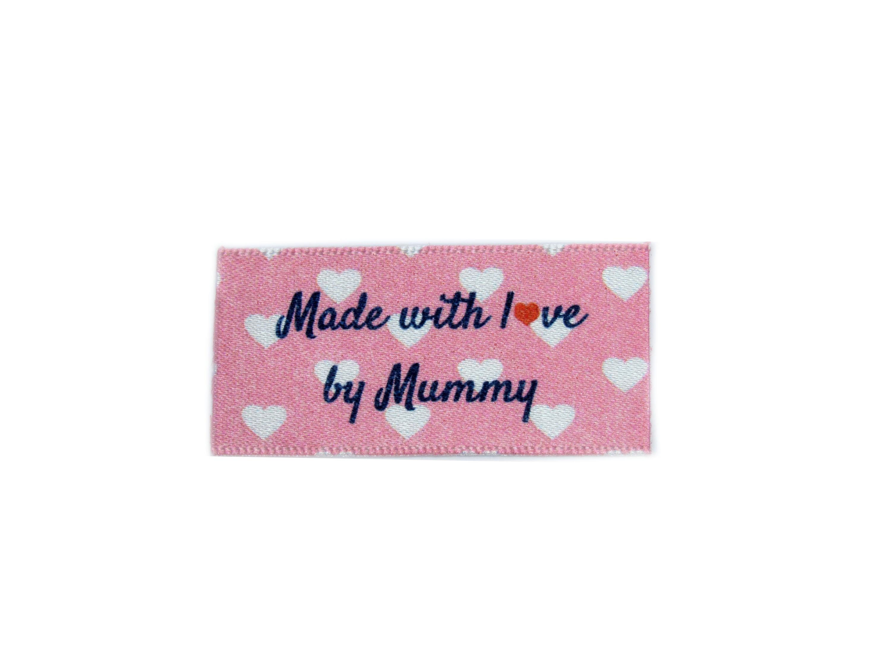 Made With Love by Mummy Labels Tags for Craft and Handmade Items - Sew ...