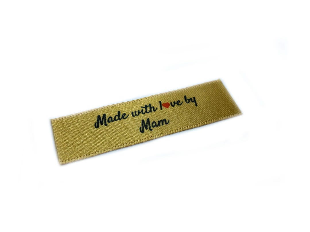 Made With Love by Mam Labels in Gold - Flat 15x50 - 40 Pack - Sew On - Etsy