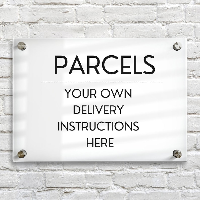Parcels Delivery’s Sign Your Own Words Custom Mail Personalised Door ...