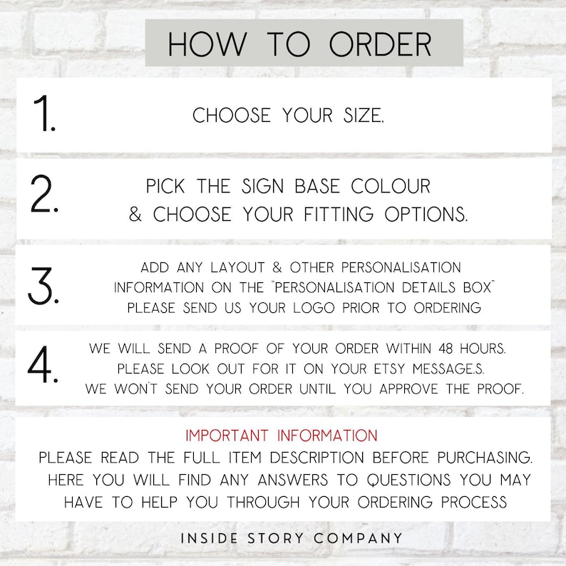 Business Sign Colour Add Any Logo Circle 4 Size Options Indoor or ...
