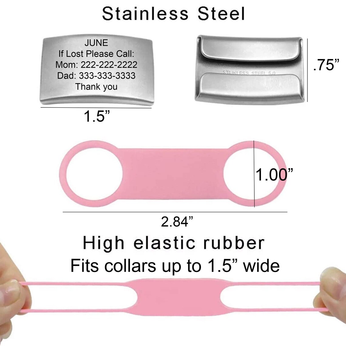 Dog Tag Medical Pet ID Tag Waterproof Durable - Etsy