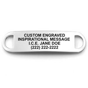 Stainless Steel Shoe ID Tag: Emergency Contact, Autism Awareness - Etsy