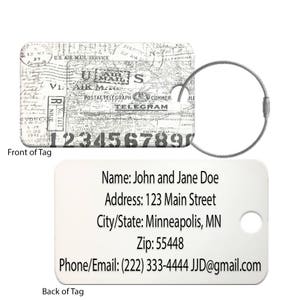 Luggage Tags for Suitcases TSA Approved - Heat Tolerance and UV Stable ...