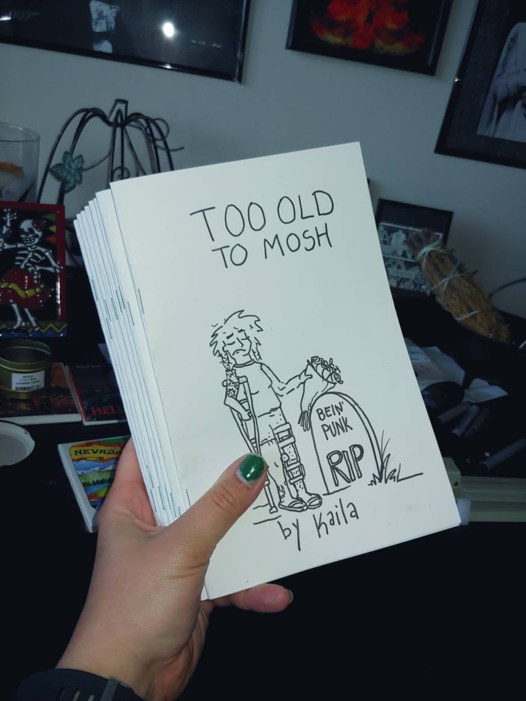Too Old to Mosh - Comic Zine - Etsy