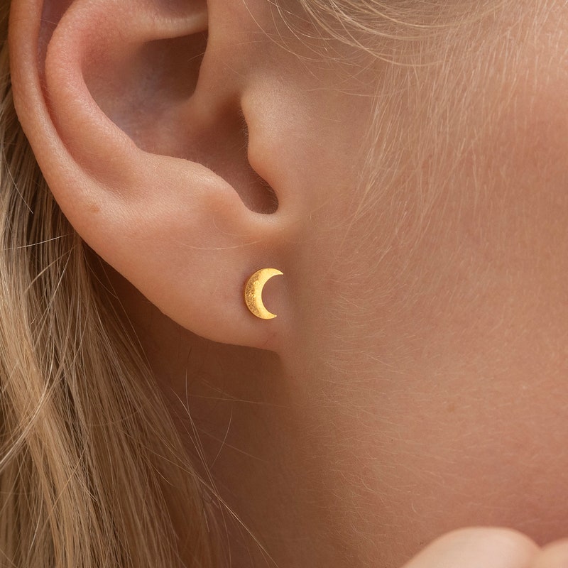 Moon Earrings - Etsy