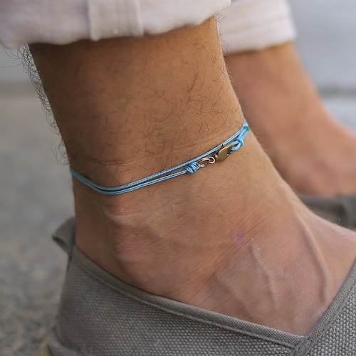 Surfer Beach Anklet for Men or Women Mens Boho Ankle - Etsy