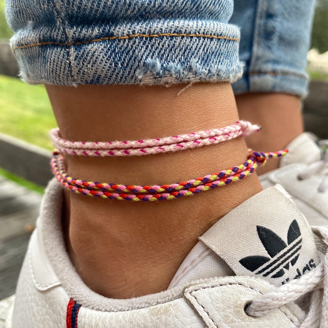 Surfer Beach Anklet Set for Women and Men - Womens Boho Ethno Ankle ...