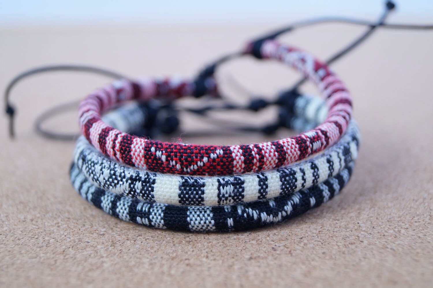 3x Boho Surfer Bracelet Set - Women and Men - Made by Nami Handmade ...