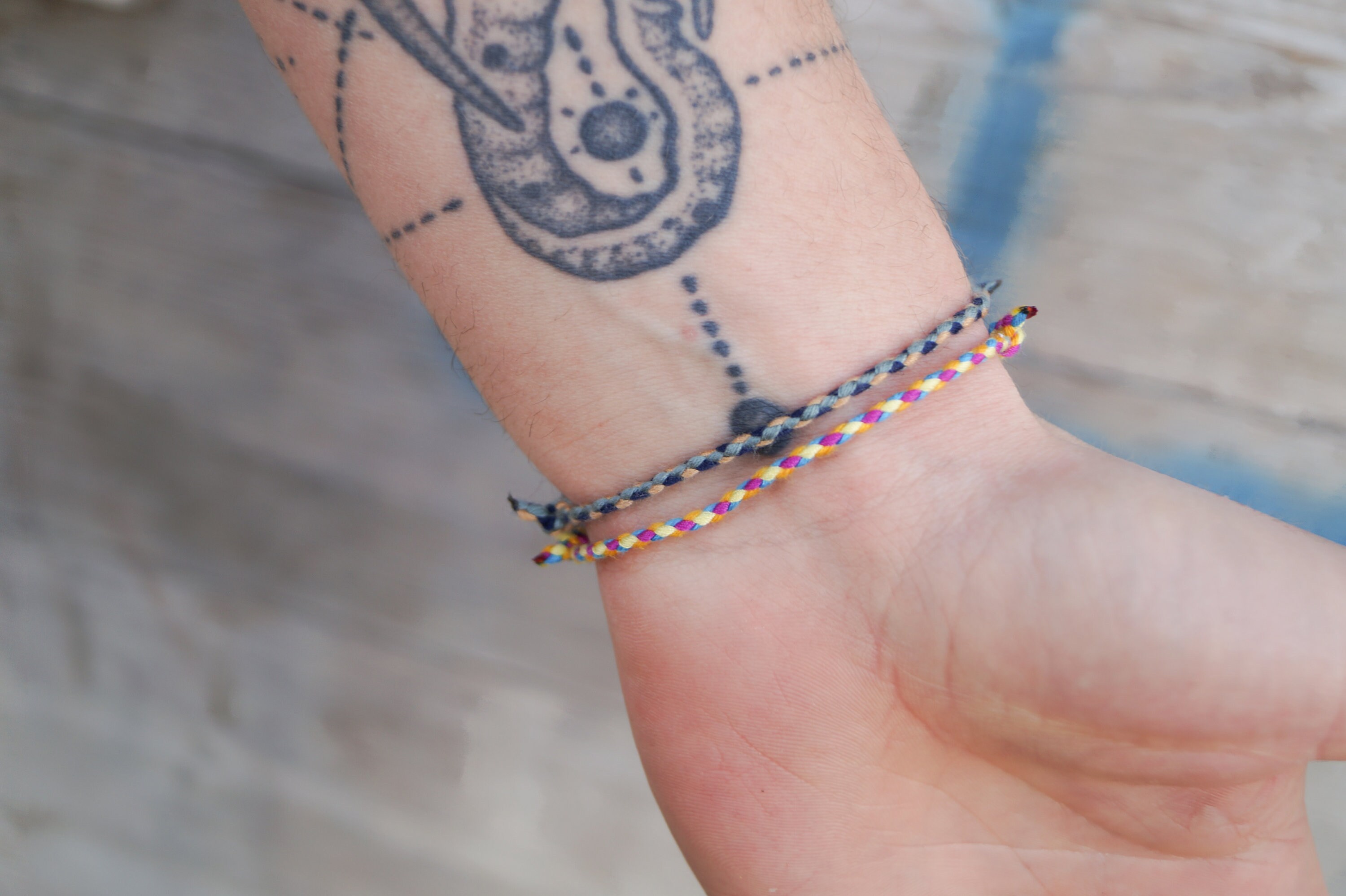 Surfer Bracelet Set for Men and Women - Handmade Boho Summer Festival ...