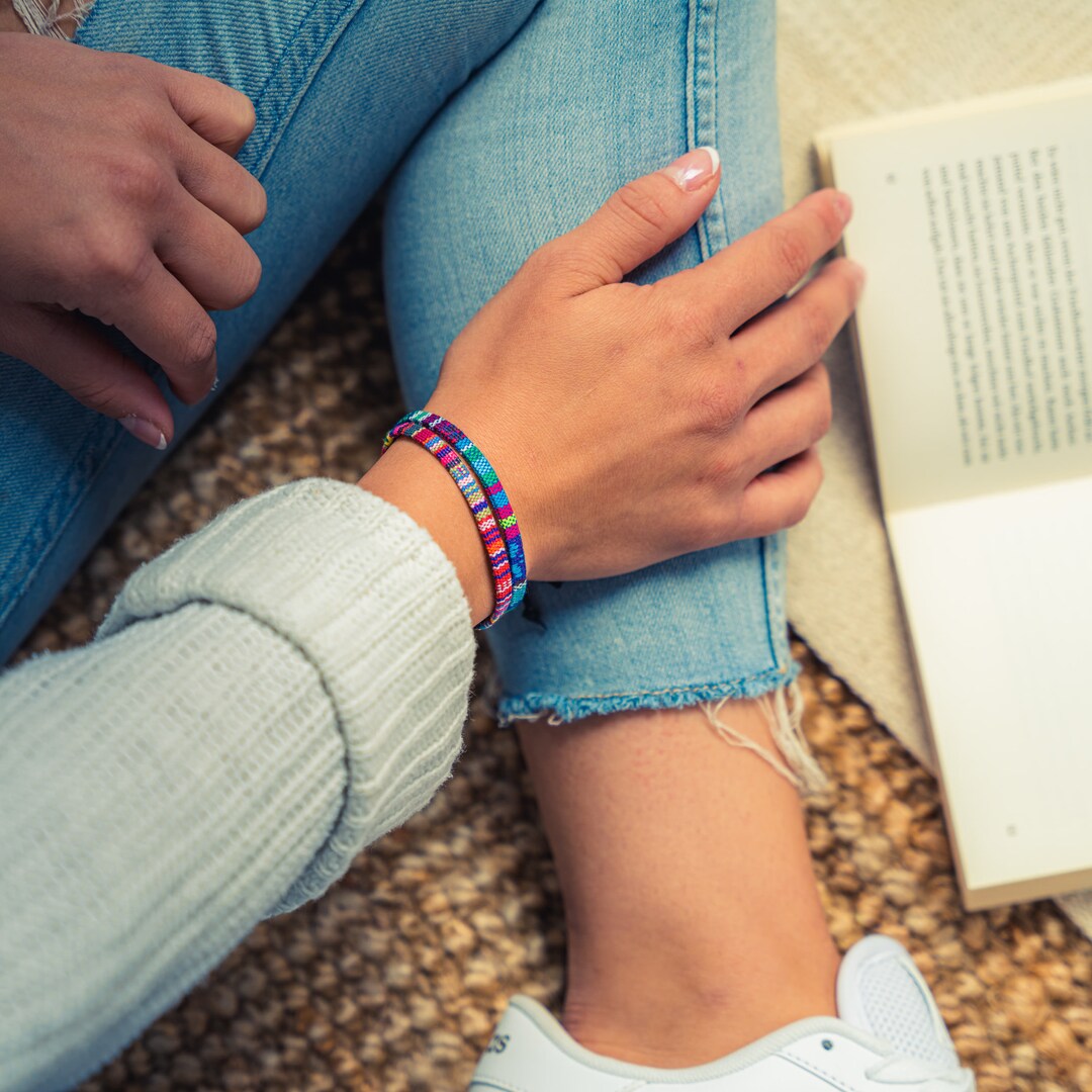 2x Boho Surfer Bracelet for Men or Women - Handmade Festival Jewelry ...