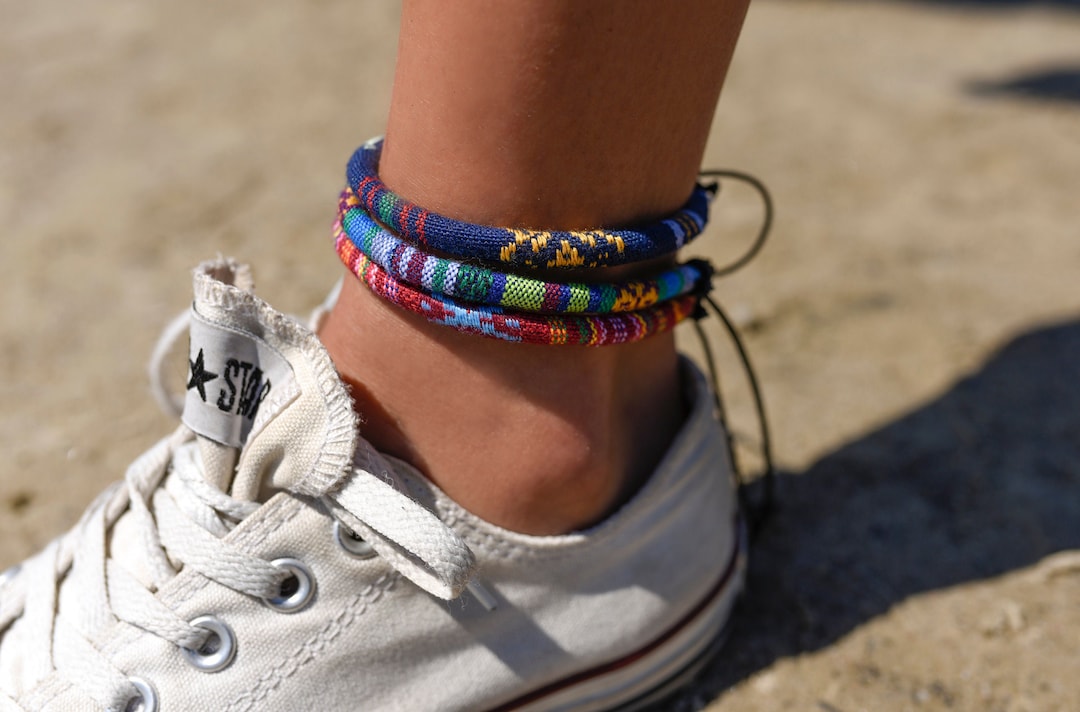 Surfer Anklet, Ankle Chain, Ankle Bracelet - Sailor, Climber - Handmade ...