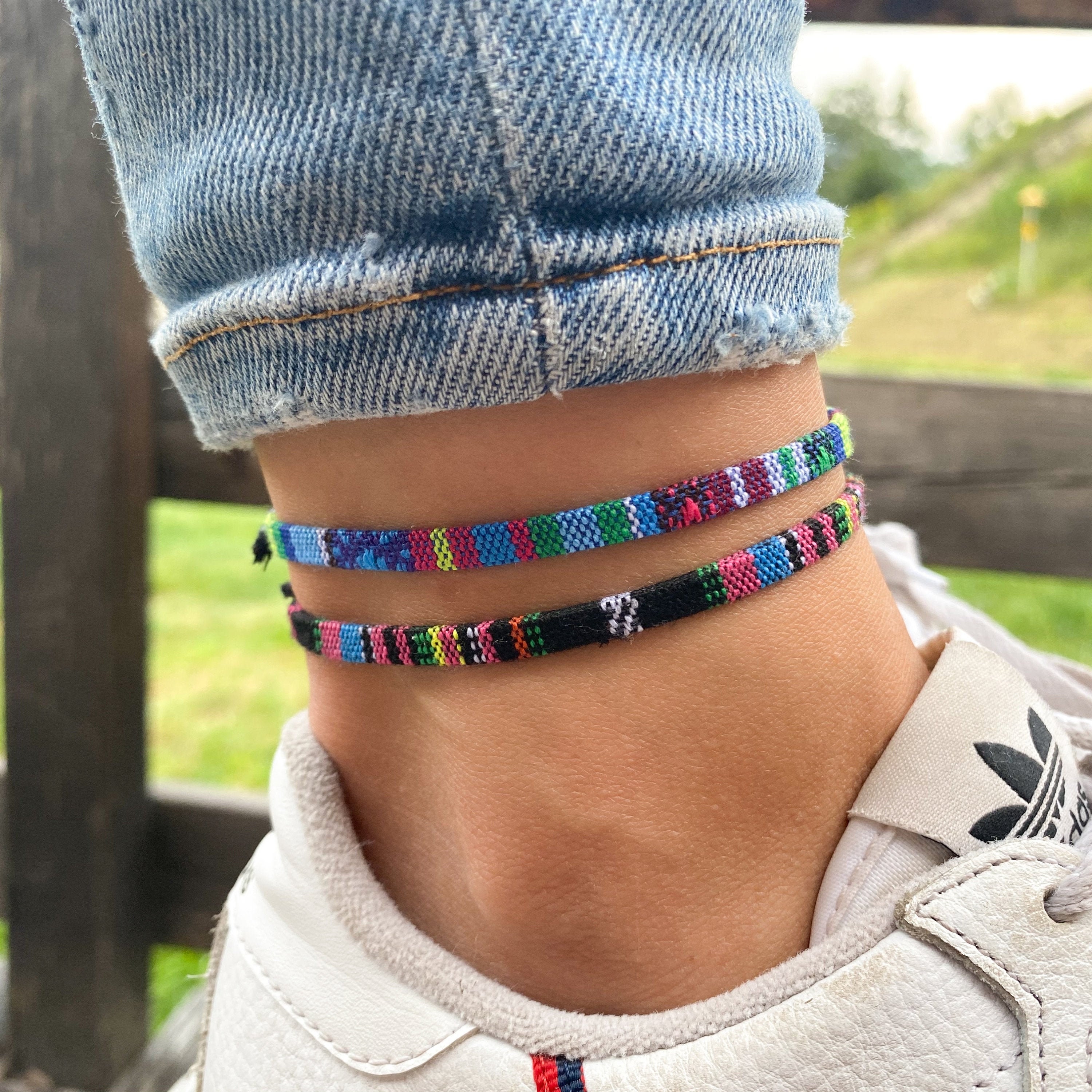 Surfer Beach Anklet Set for Women and Men - Womens Boho Ethno Ankle ...