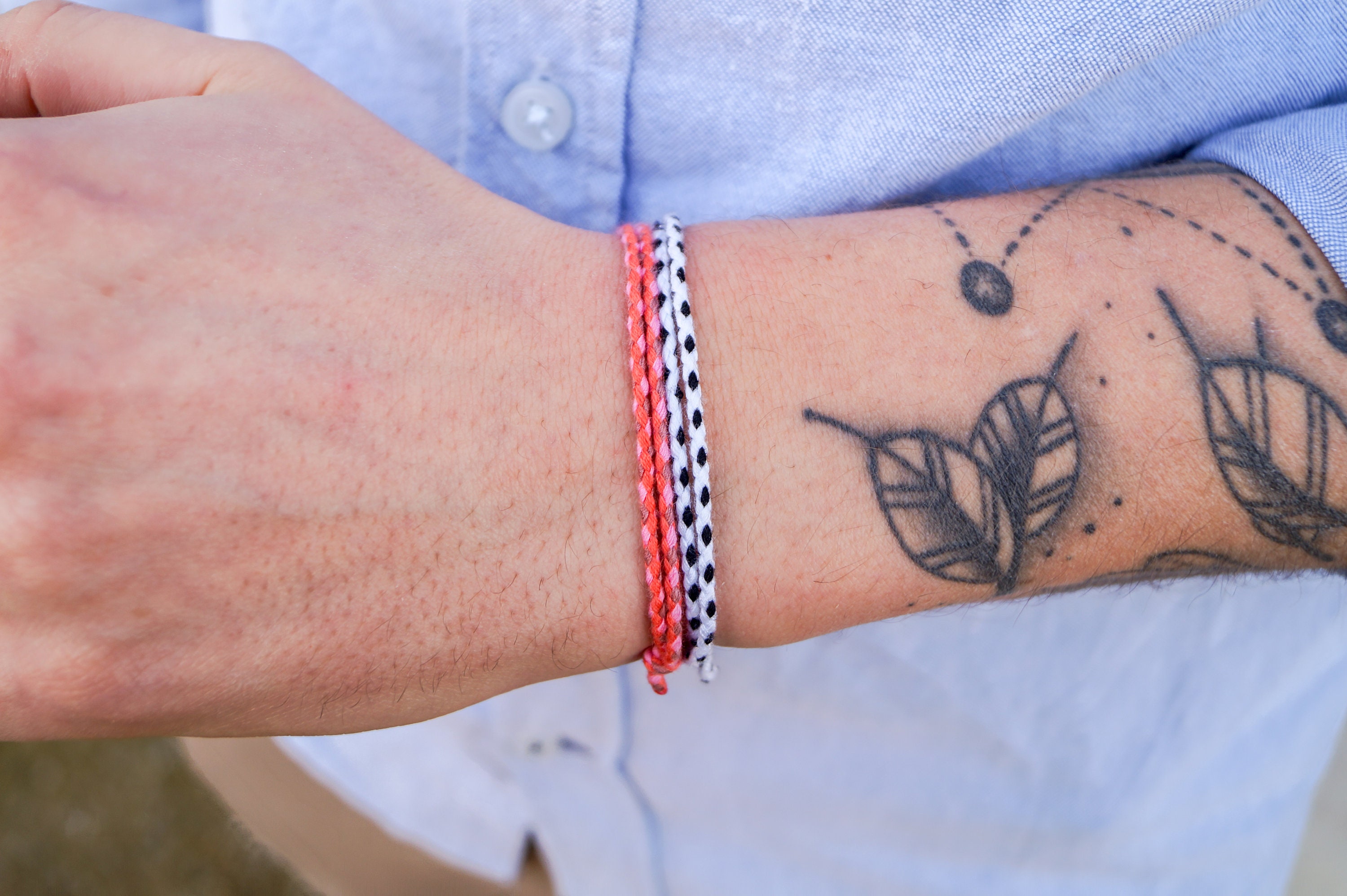 Surfer Bracelet Set for Men & Women Handmade Boho Summer | Etsy