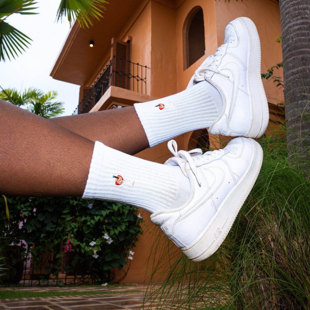 Funny Socks Women & Men • Beer Socks • Aperol Spritz Socks • White ...