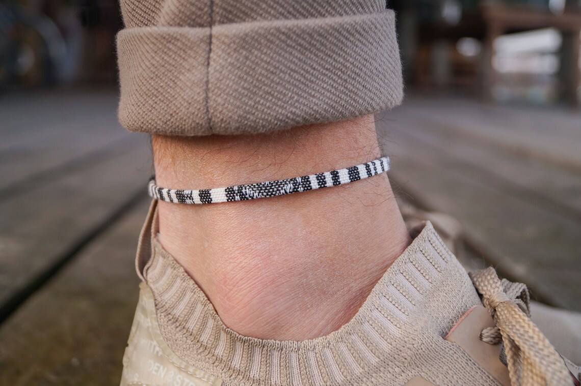 Surfer Beach Anklet for Men and Women - Mens Boho Ethno Ankle Bracelet ...