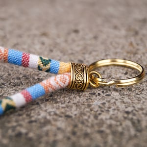 Boho Key Chain With Keyring - Handmade Surfer Accessories - Hippie ...
