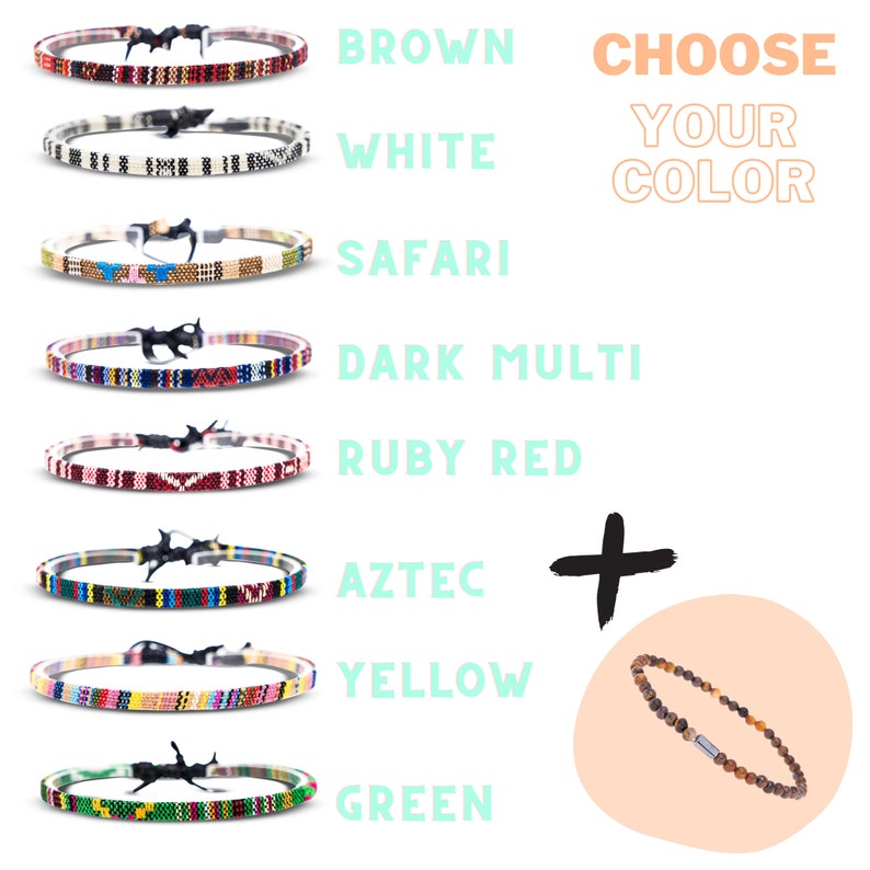 Surfer Bracelet Set for Men & Women Handmade Boho Summer - Etsy