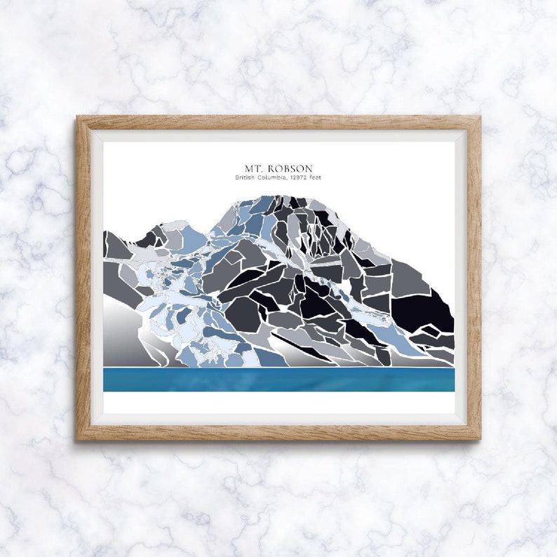 Mt. Robson British Columbia (mountain Print, Mountain Poster, Mountain ...