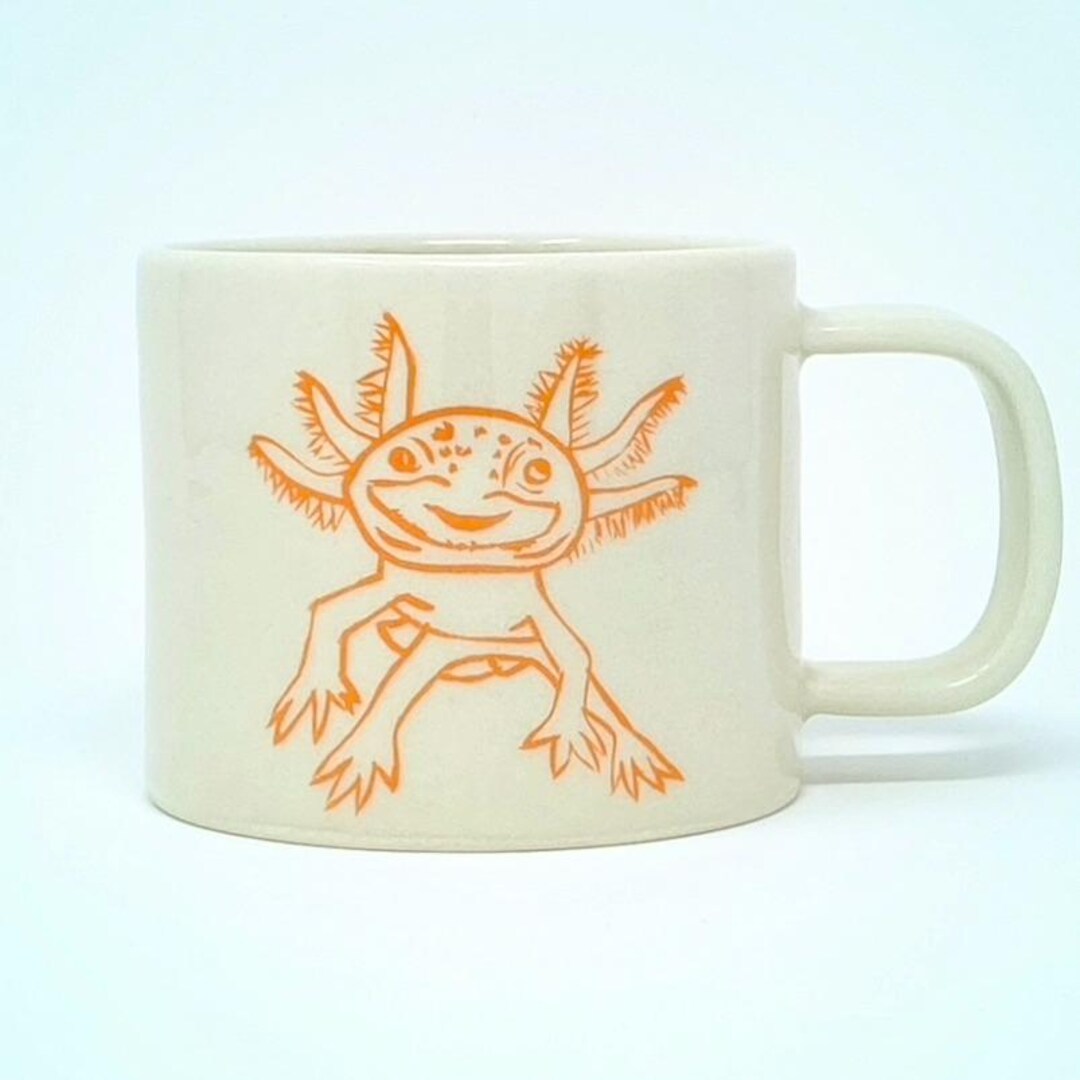 Handmade Ceramic Axolotl Mug, Axolotl Art, Axolotl Decor, Axolotl Gift ...