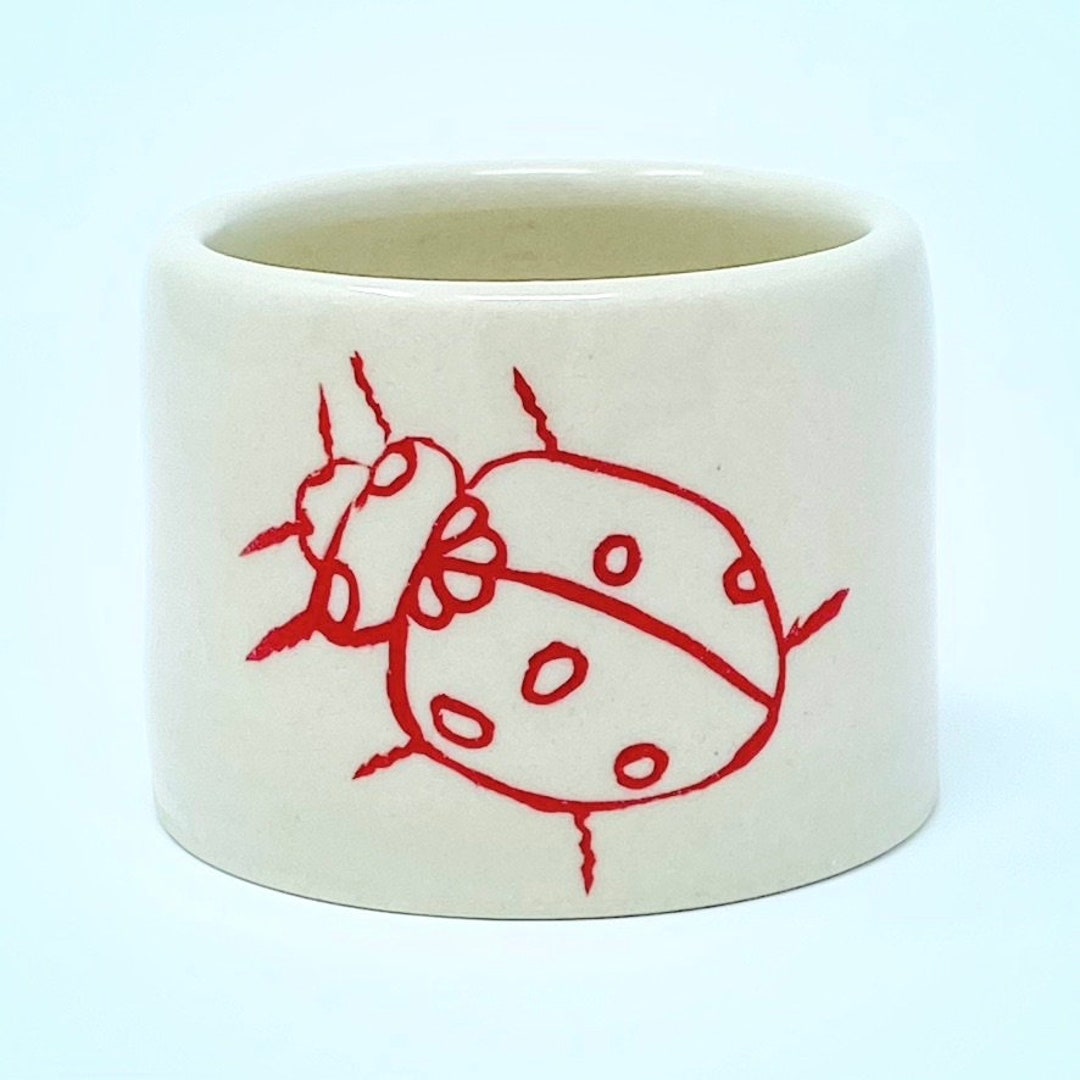 Mini Handmade Ceramic Ladybug Planter, Tiny Planter, Ladybug Art, Cute ...