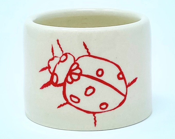 Mini Handmade Ceramic Ladybug Planter - Etsy
