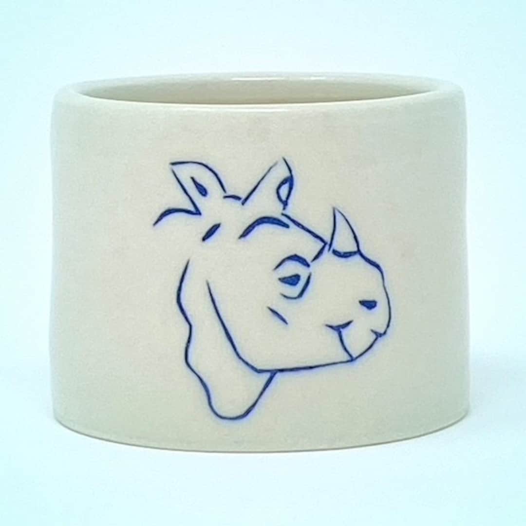 Mini Handmade Ceramic Rhino Planter, Rhinoceros Planter, Tiny Planter ...