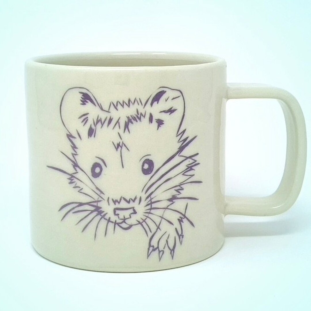 Handmade Ceramic Rat Mug, Rat Art, Rat Decor, Coffee Mug, Tea Mug, Wine ...