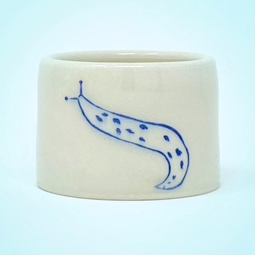 Mini Handmade Ceramic Slug Planter, Tiny Planter, Slug Art, Cute Animal ...