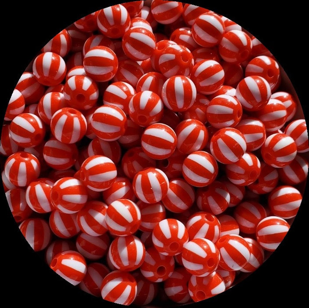 12mm Red Beach Ball Chunky Bubble Gum Beads Set of 10 C97 - Etsy