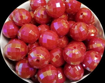 8mm 10mm Red Disco Ball Beads micro Pave Crystalrhinestone - Etsy