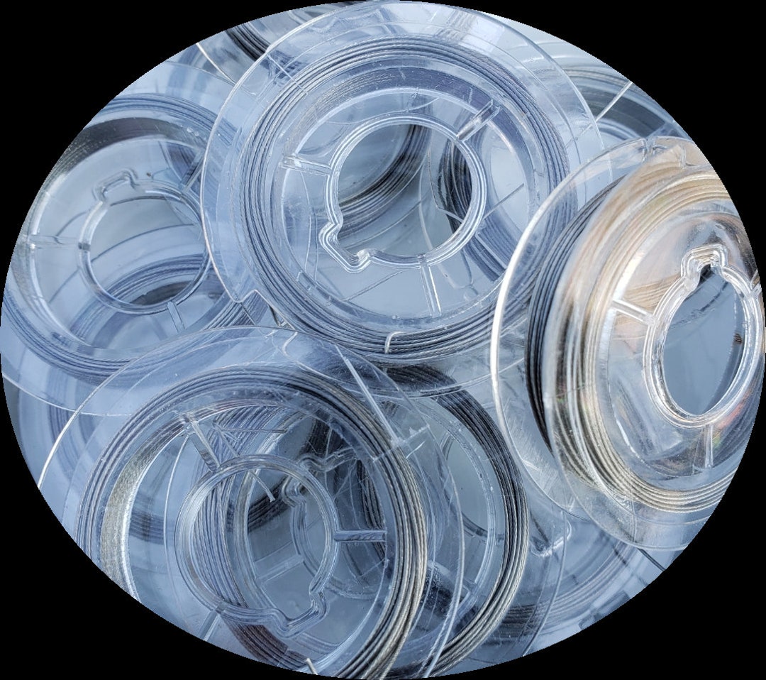 10 Meter Tiger Tail Wire: .45mm Stainless Steel for Chunky Bubblegum ...