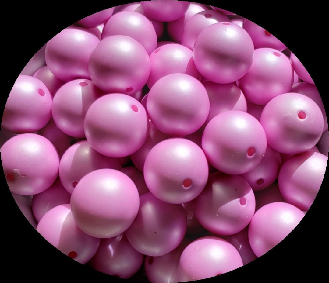 20mm Purple Matte Chunky Bubble Gum Pearls Set of 10 C99 - Etsy