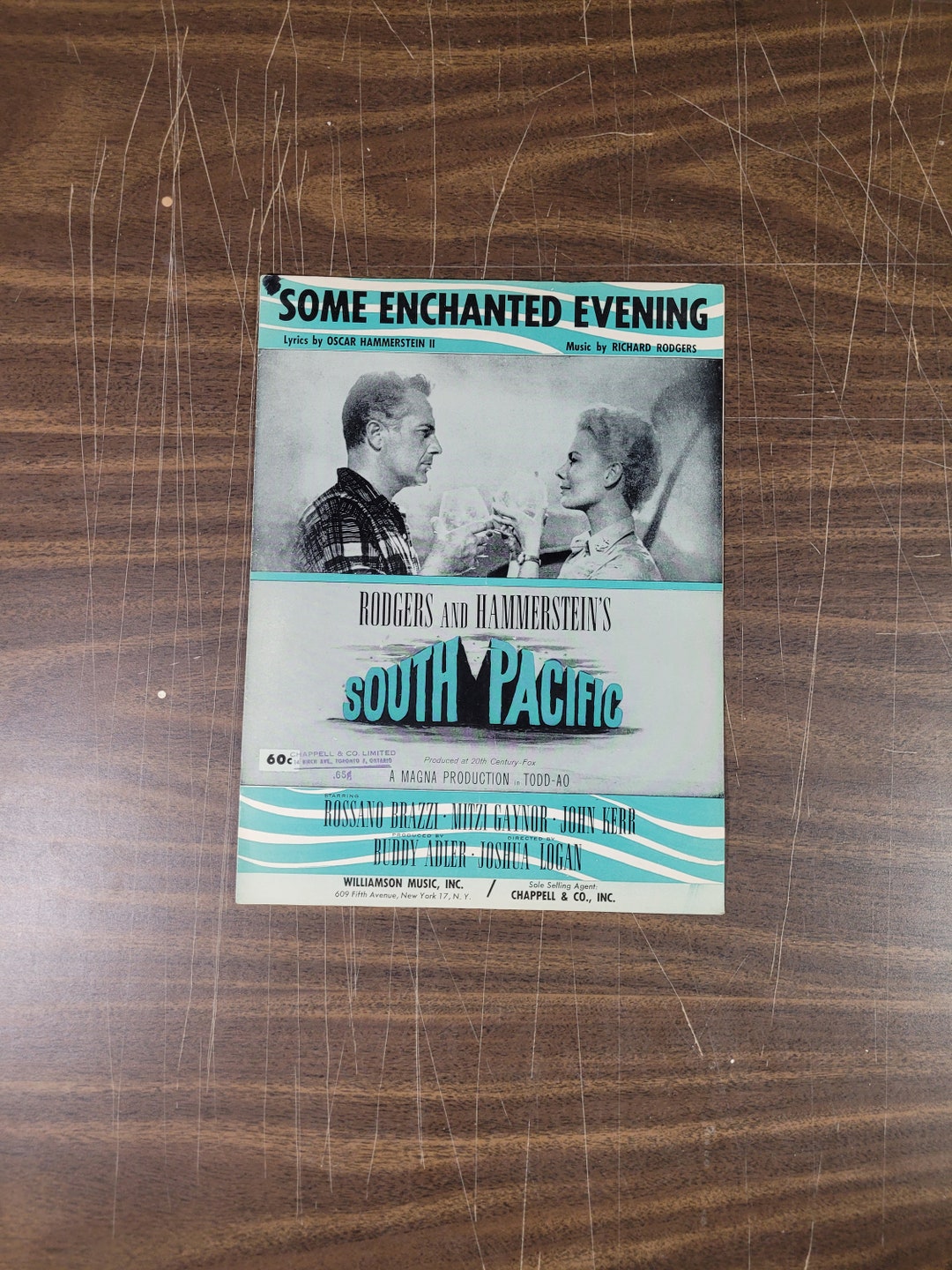 1949 Some Enchanted Evening (south Pacific) Piano Sheet Music by Oscar ...