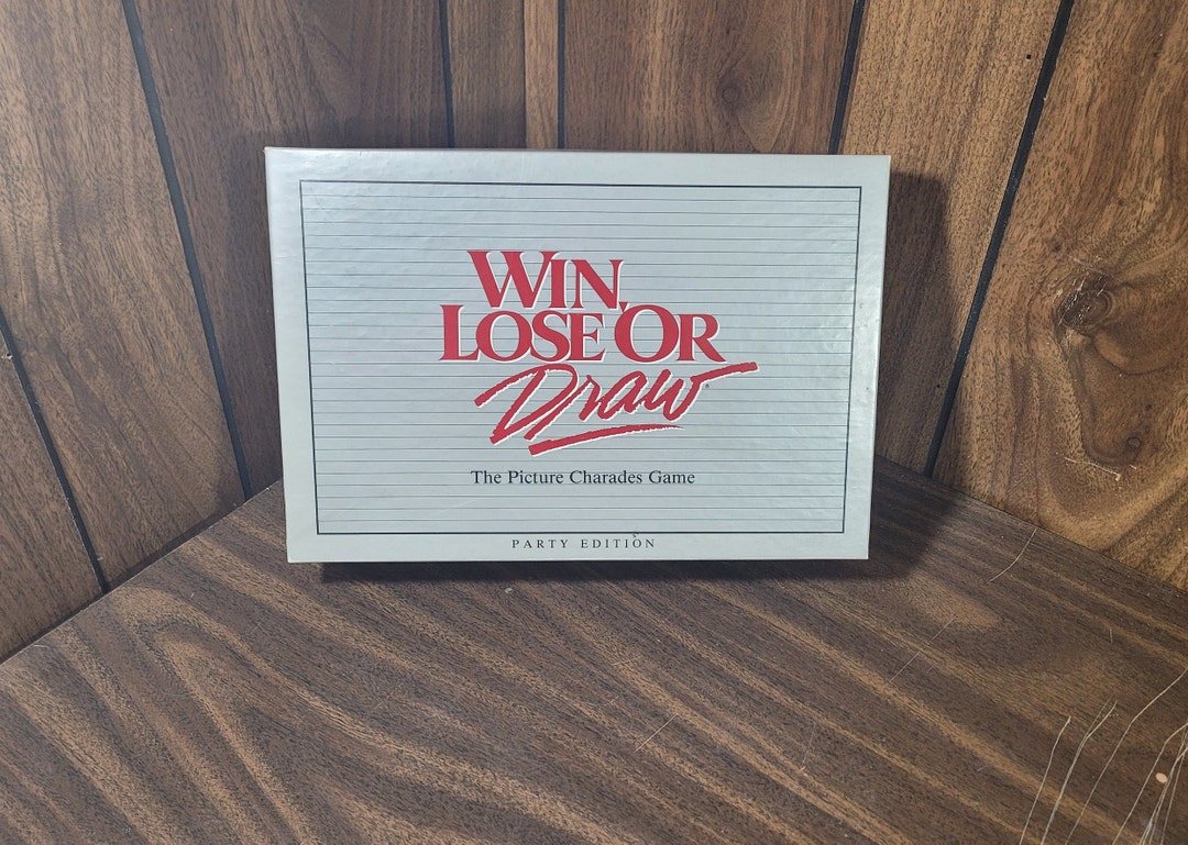 1988 Milton Bradley Win Lose or Draw Board Game Ultimate Party Game ...