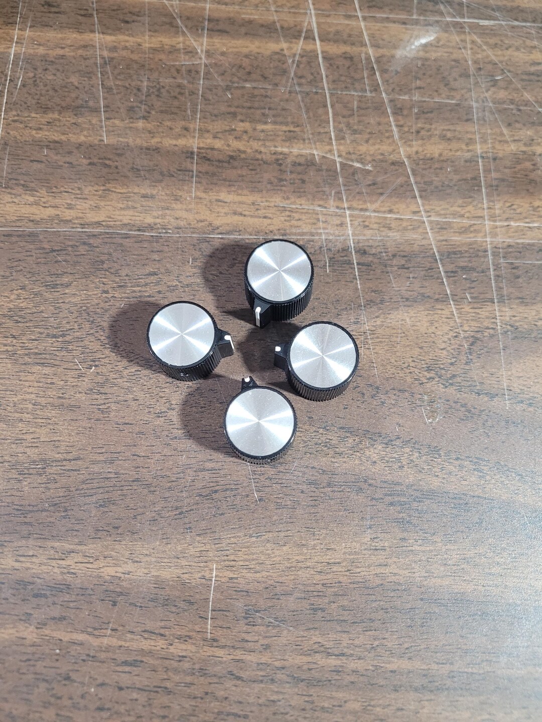 Set of 4 Potentiometer Knobs Indicators Pointers Radio Equipment Audio ...