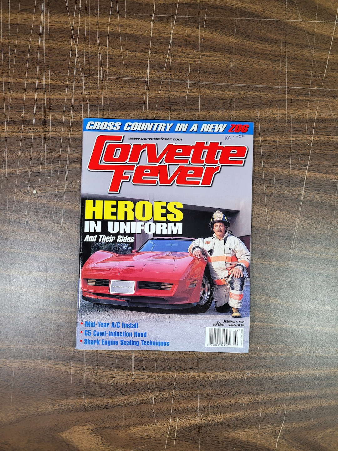 Corvette Fever Magazine Back Issue February 2002 Heroes in Uniform - Etsy