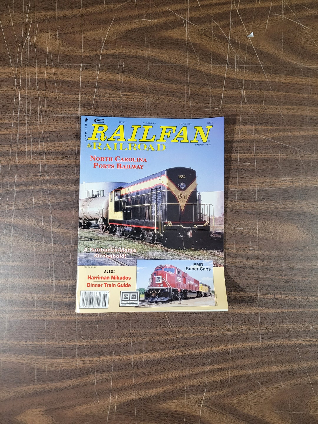 Railfan & Railroad Magazine Back Issue June 1997 North Carolina Ports ...