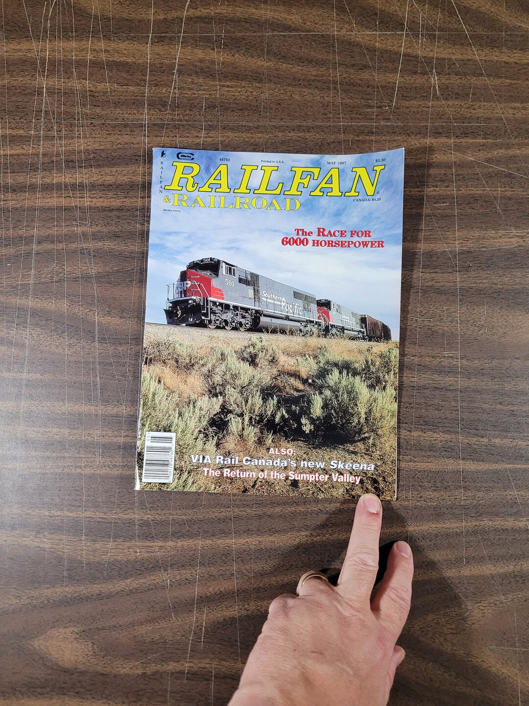 Railfan & Railroad Magazine Back Issue May 1997 the Race for 6000 ...