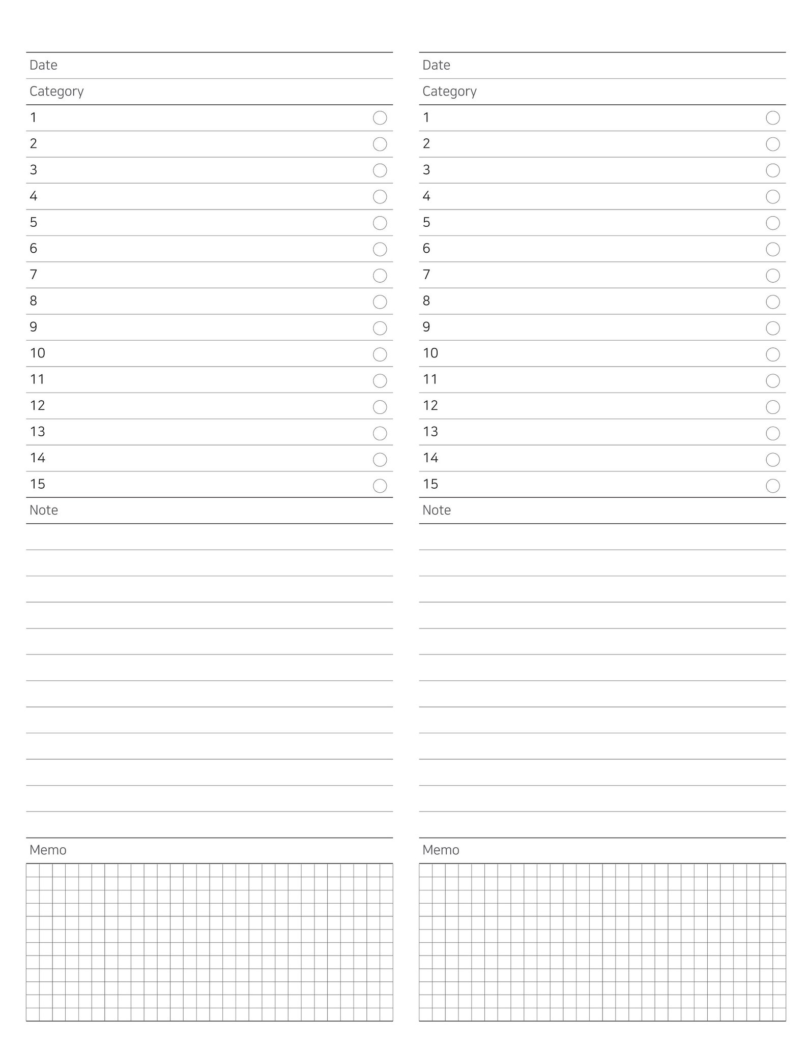 Checklist | Checklist Printable | Checklist Notepad | Checklist ...