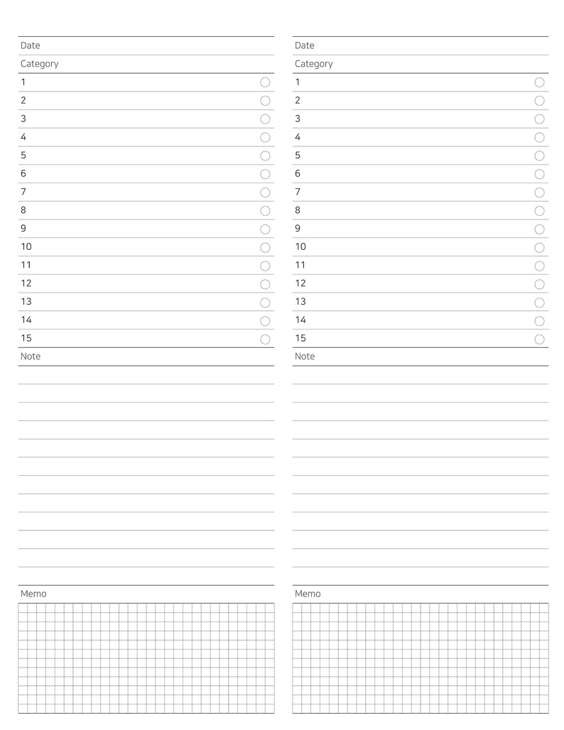 Checklist | Checklist Printable | Checklist Notepad | Checklist ...