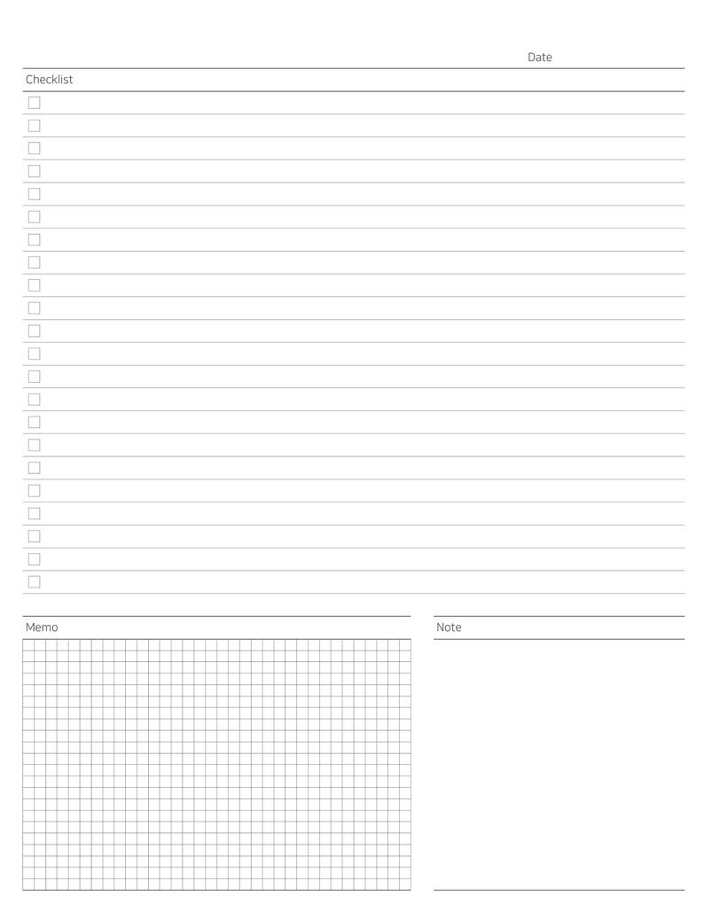 Checklist Checklist Printable Checklist Notepad Checklist Notebook ...