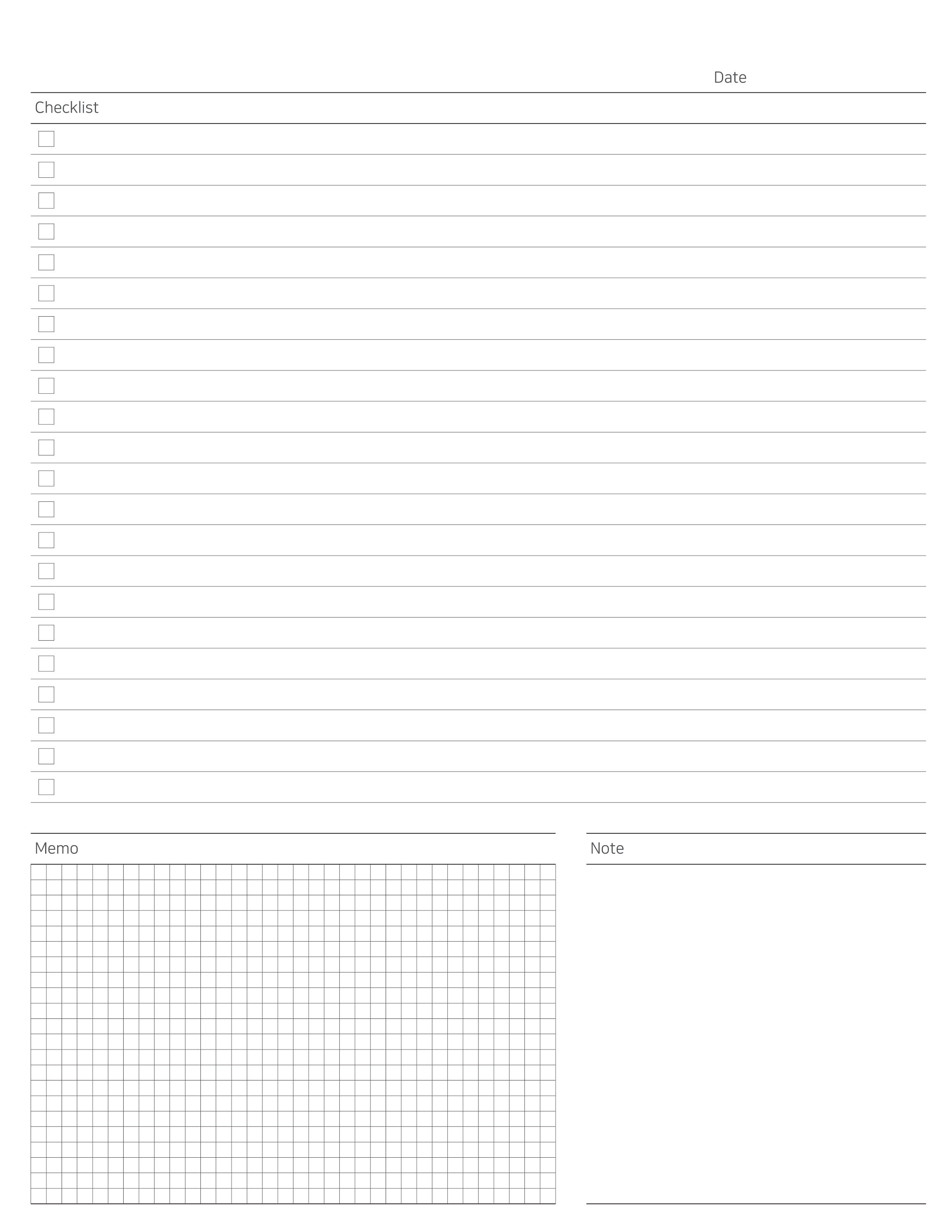 Checklist Checklist Printable Checklist Notepad Checklist Notebook ...